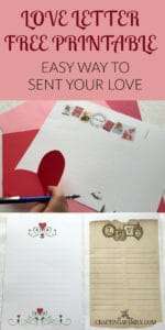 Valentine's Day Love letter Free Template - Crafting a Family Dinner
