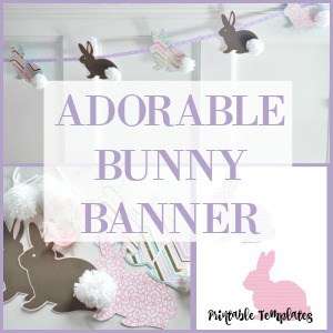 ADORABLE FUN EASTER CRAFT BUNNY POMPOM BANNER ~ Crafting a Family