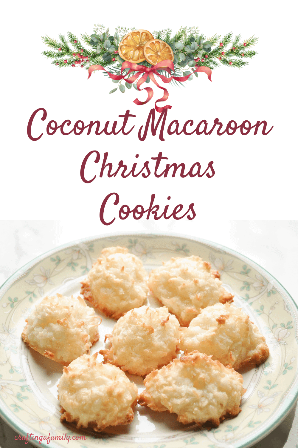 Easy Coconut Macaroon Cookie Recipe - Crafting a Family Dinner