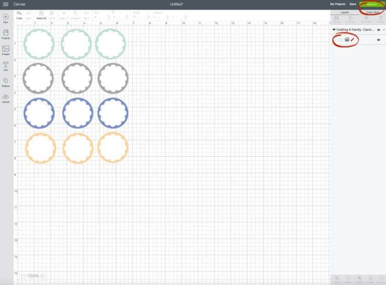 Print & Cut Label Tutorial in Cricut Design Space - Crafting a Family Dinner