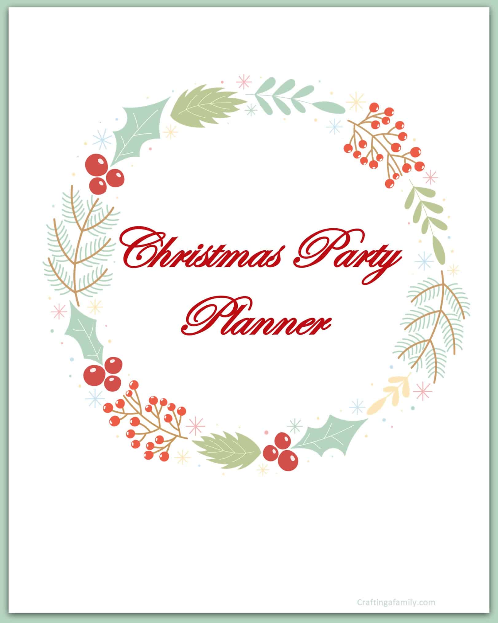 Christmas Party Planning Printable Free Free PDF Download Crafting A 