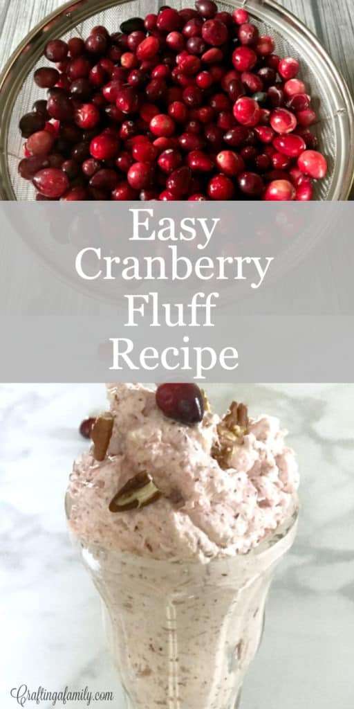 Easy Cranberry Fluff Salad Holiday Side Dish Dessert