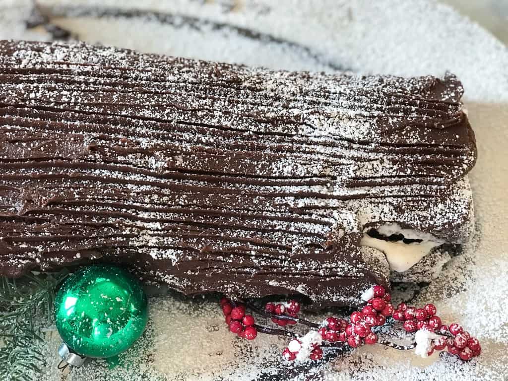 Christmas Yule Log Cake Recipe ~ Crafting a Family