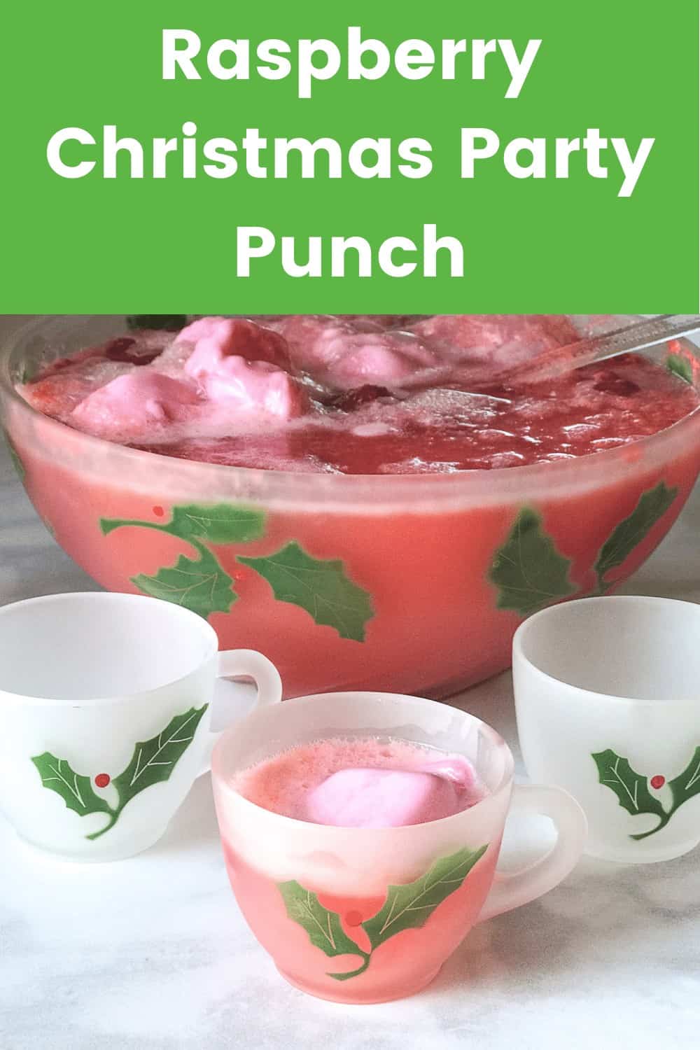 Raspberry Sherbet Party Punch Make the Holidays Extra Special