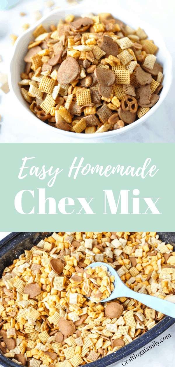 Original Oven Baked Homemade Chex Mix ~ Crafting a Family