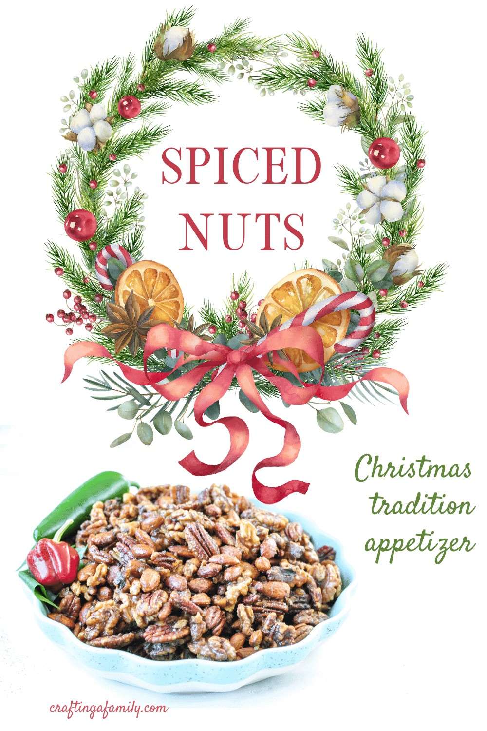 Christmas & Thanksgiving Spiced Nuts Appetizer Recipe ~ Crafting a Family