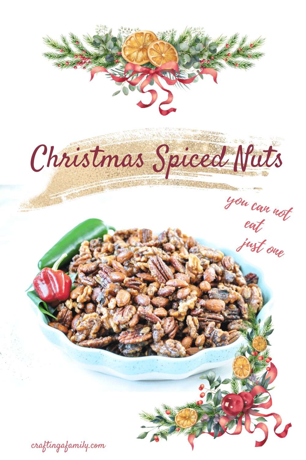 Christmas & Thanksgiving Spiced Nuts Appetizer Recipe ~ Crafting a Family
