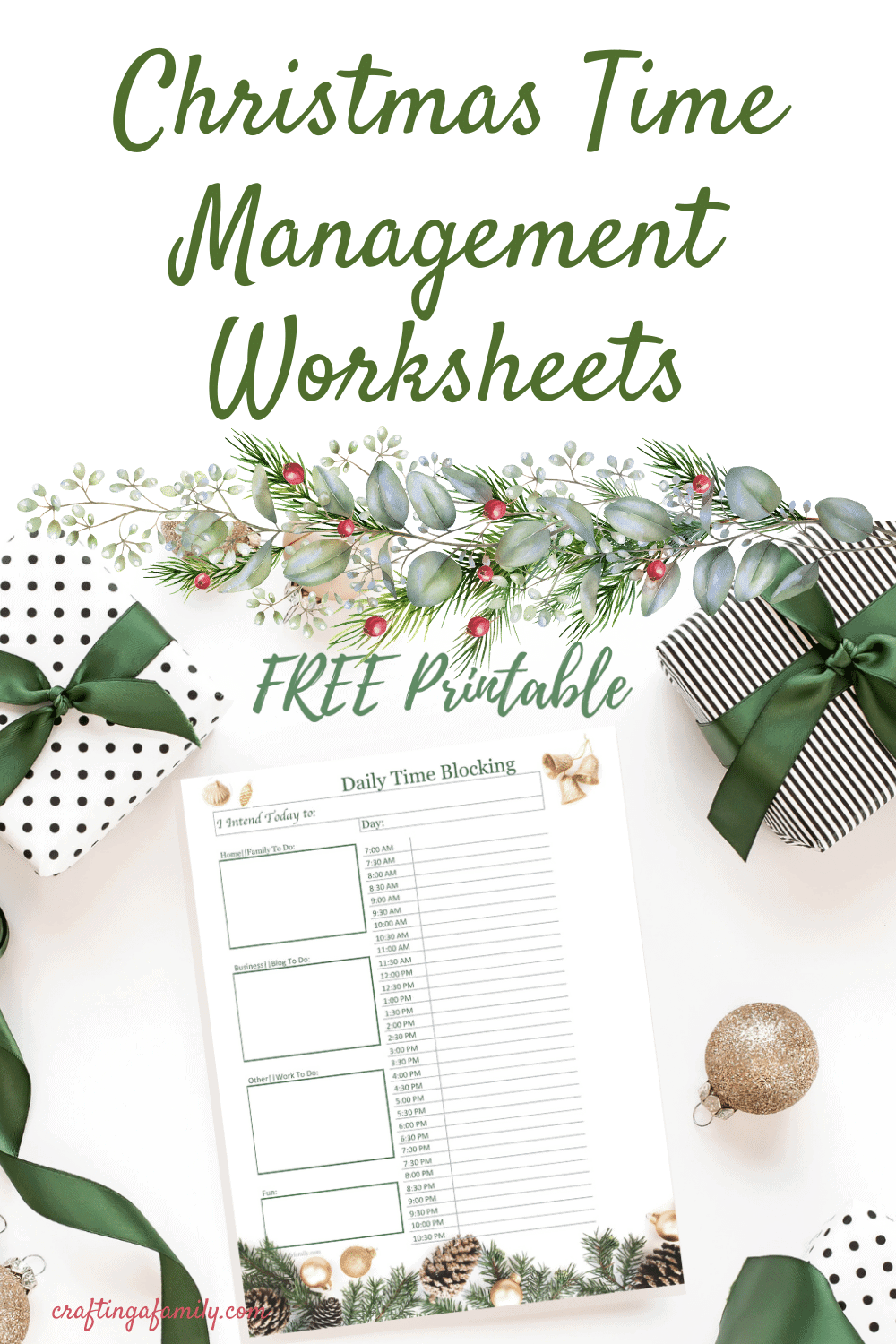 Free Printable Christmas To Do List ~ Crafting a Family