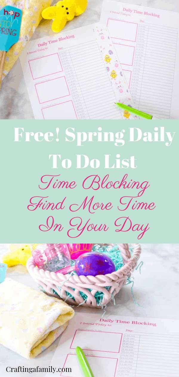 Spring Daily To Do List - Free Printable Worksheet - Crafting a Family ...