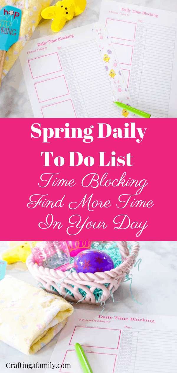 Spring Daily To Do List - Free Printable Worksheet - Crafting a Family ...