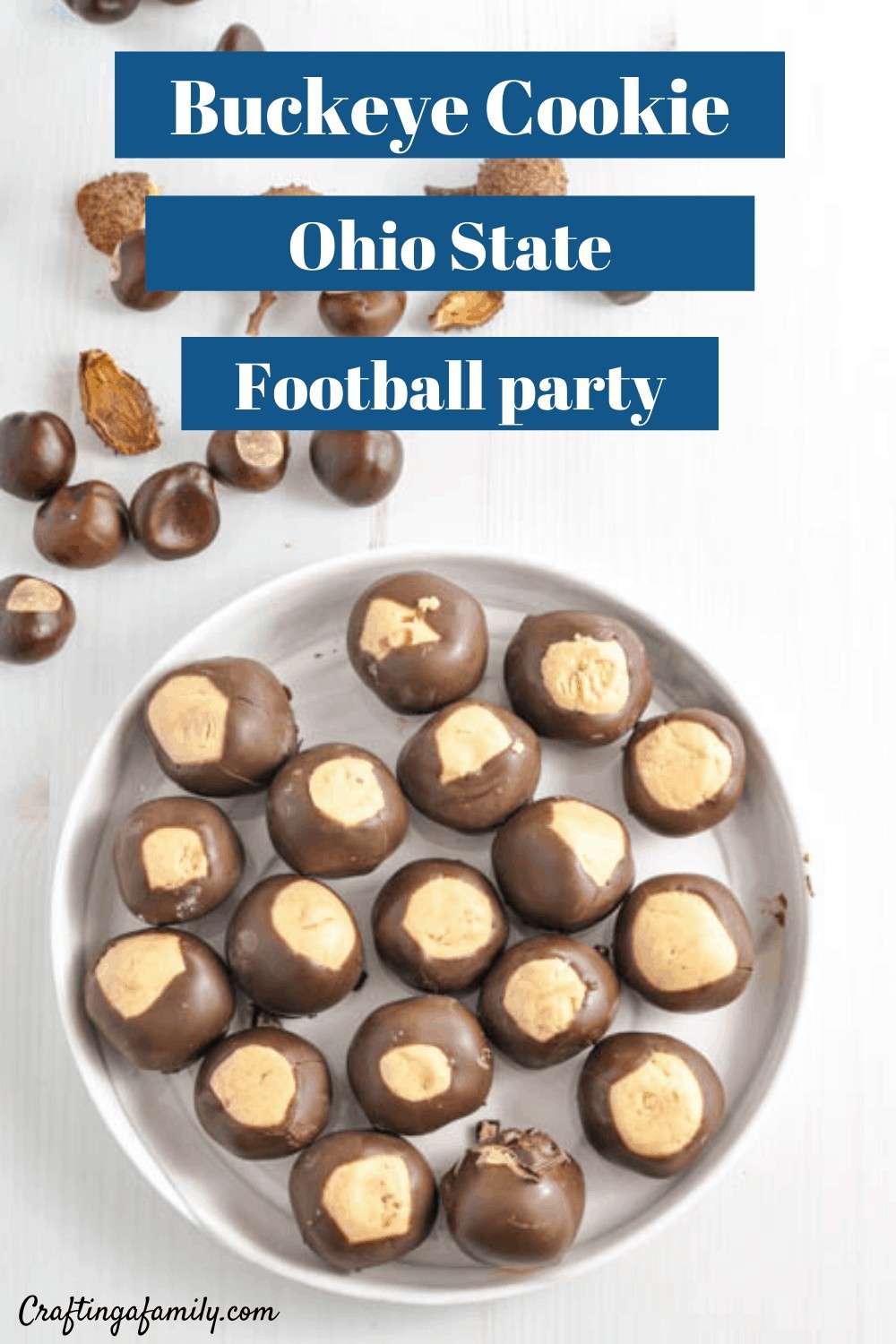 Easy Buckeye Cookies - Chocolate covered Peanut Butter Balls - OSU ...
