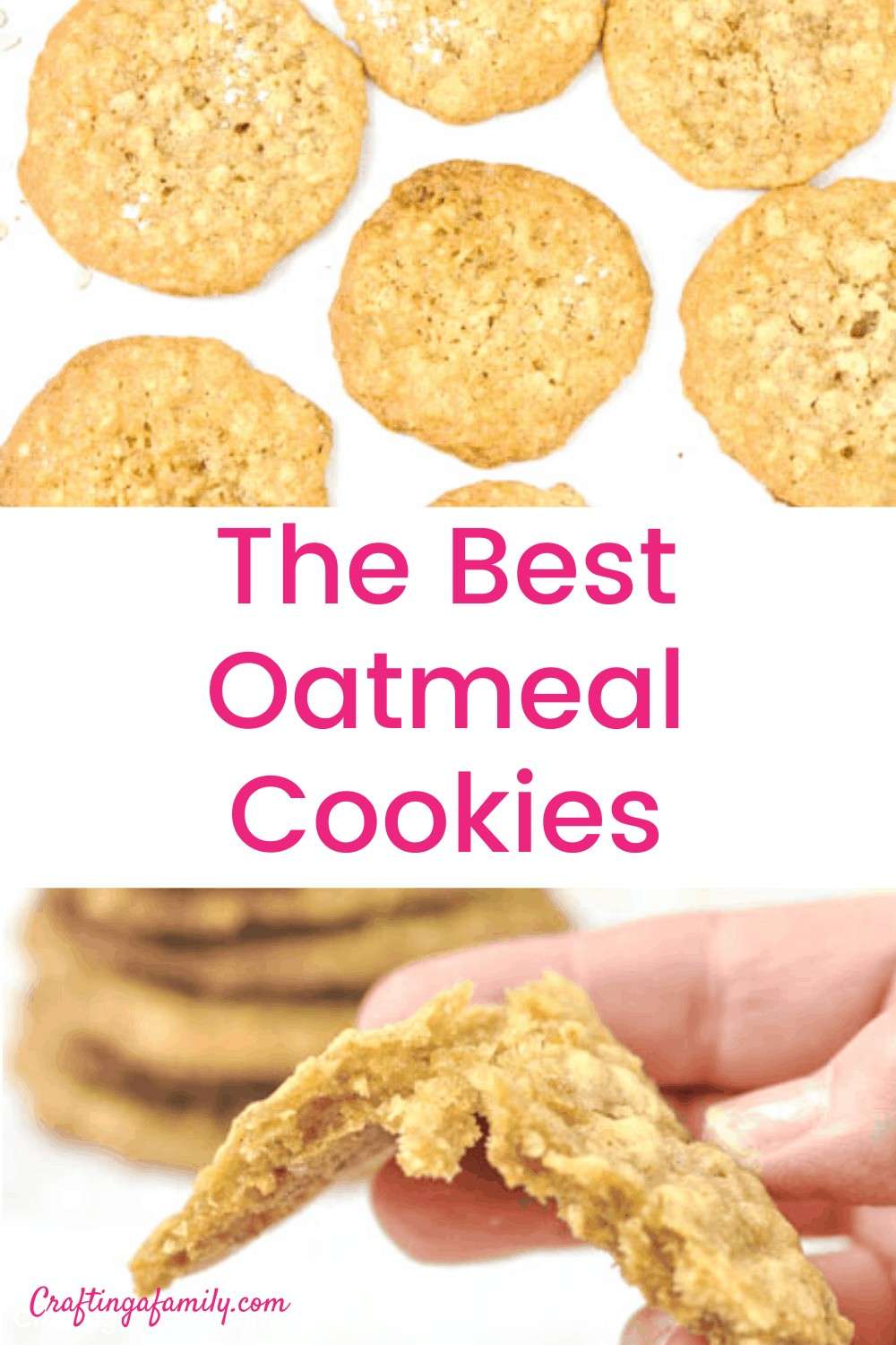 Crispy Soft Thin Chewy Oatmeal Cookie - Crafting a Family Dinner