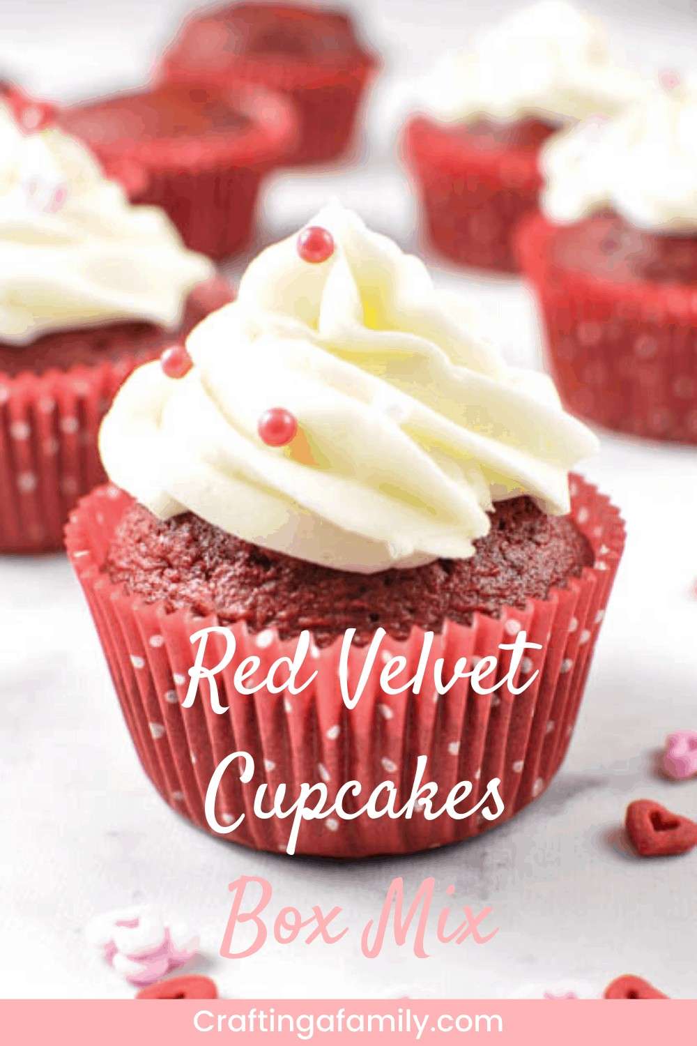 Delicious Red Velvet Cupcakes - Box Mix Simple, Craftingafamily.com
