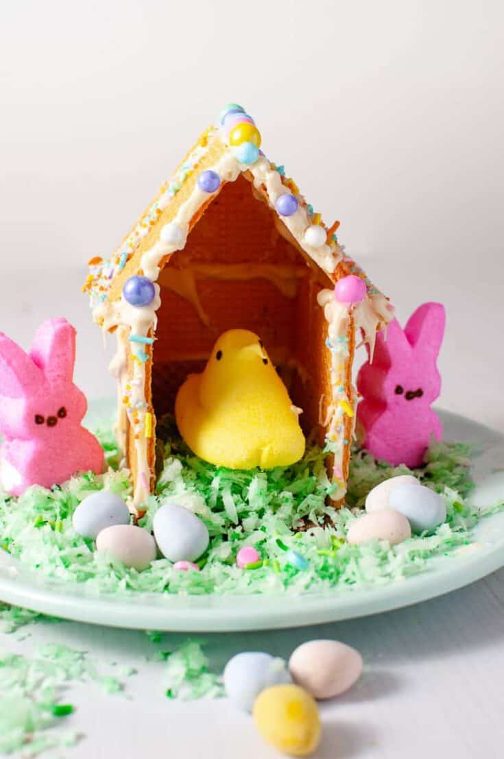 Cute Easter Peeps House Kids Craft - Adorable Marshmallow Peeps