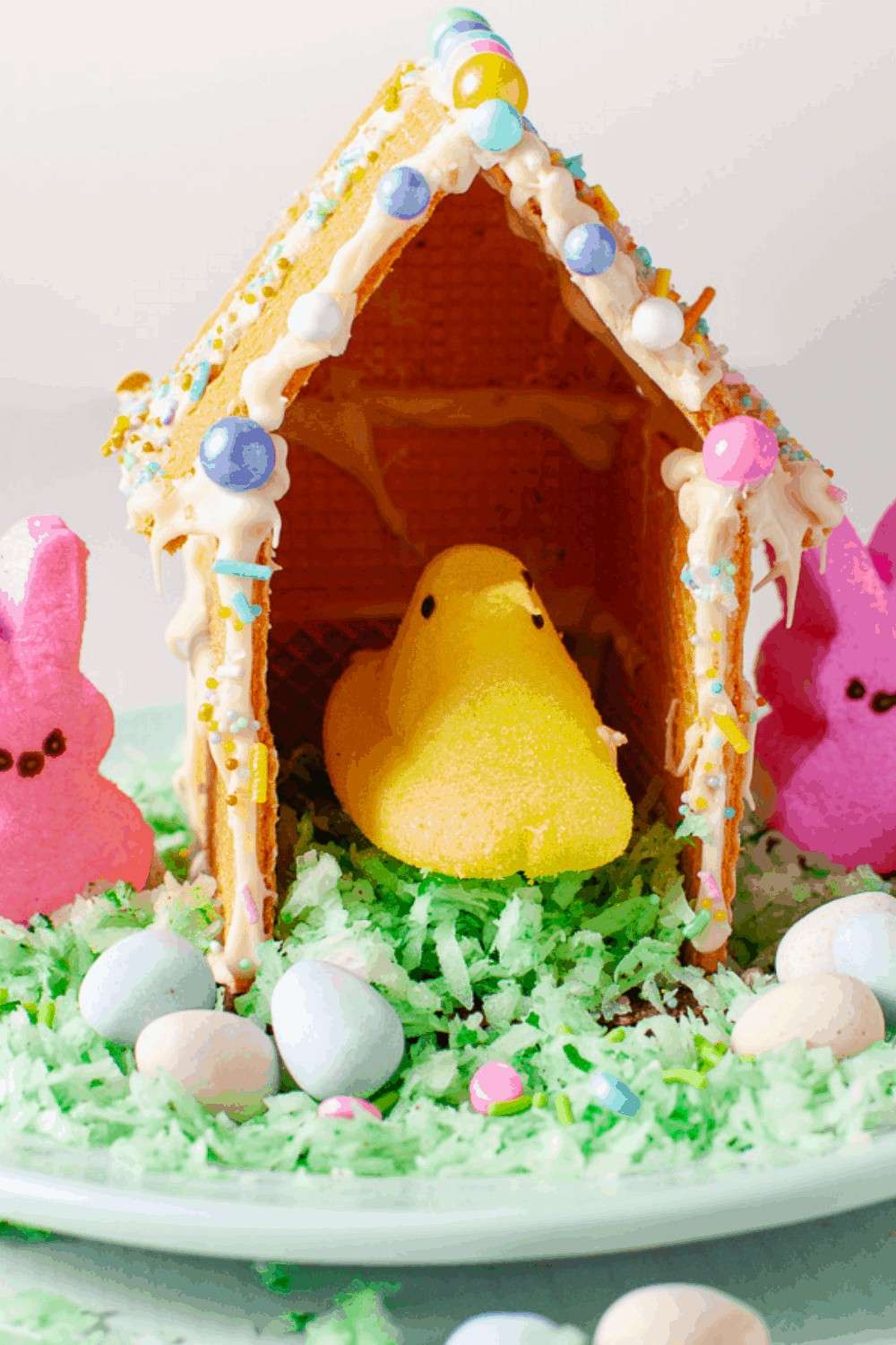 Cute Easter Peeps House Kids Craft - Adorable Marshmallow Peeps