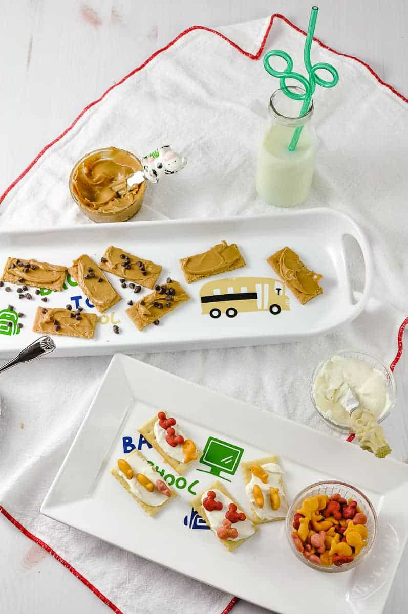 Easy Ants on a Log - Recipe with Graham Crackers - Crafting a Family Dinner