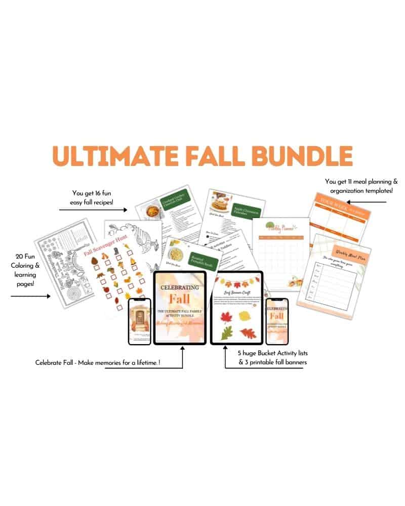 CELEBRATING FALL ACTIVITY BUNDLE FOR KIDS AND FAMILY - Crafting a ...