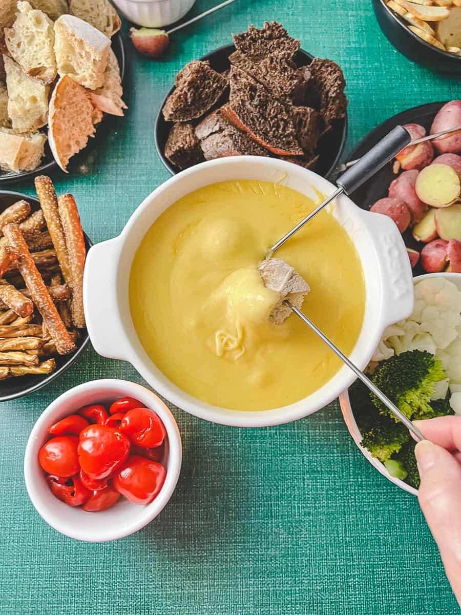 The Ultimate Easy Beer Cheese Fondue at Home - Budget Friendly