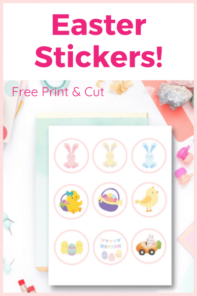 Easter Print & Cut Stickers for Kids (Free PDF) - Crafting a Family Dinner