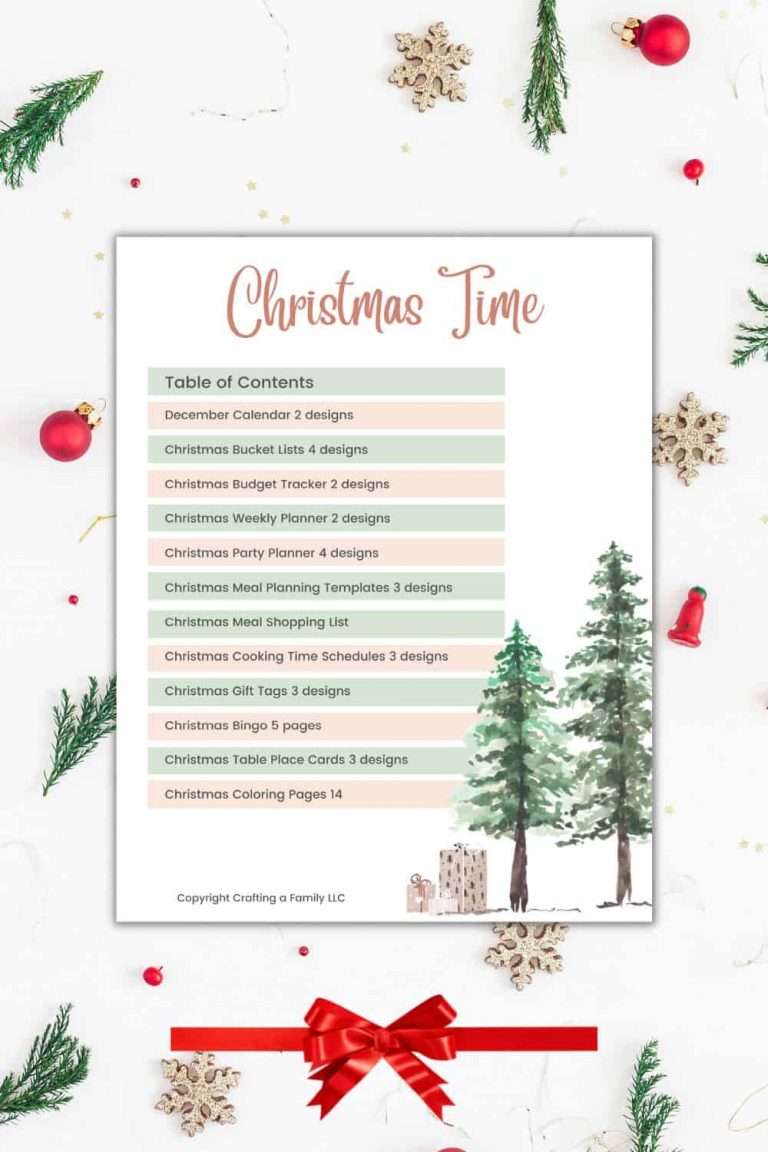 Christmas Planner Templates Plus Kids Christmas Coloring Pages ...