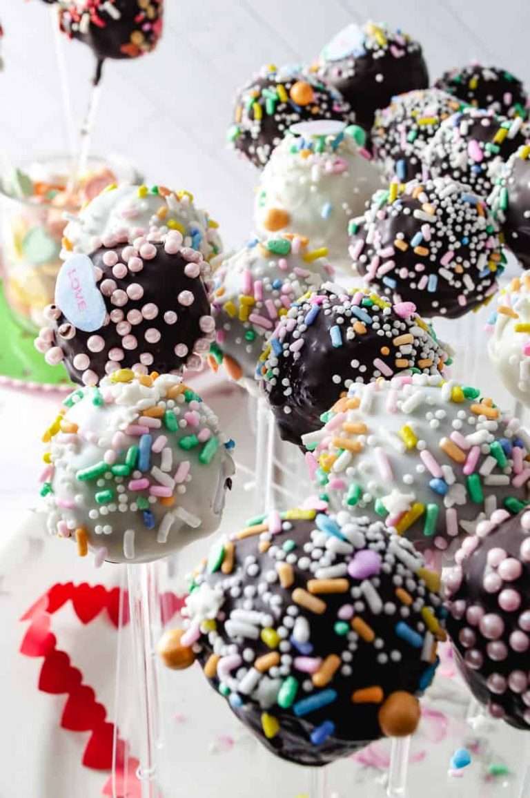 Easy Red Velvet Cake Pops From Cake Mix - Crafting a Family Dinner