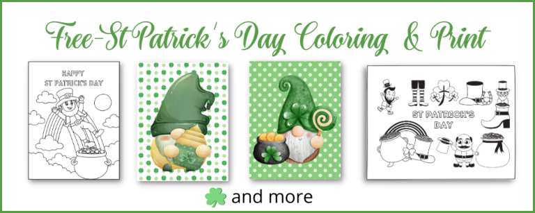 St. Patrick's Day Activity Bundle For Preschool - Crafting A Family