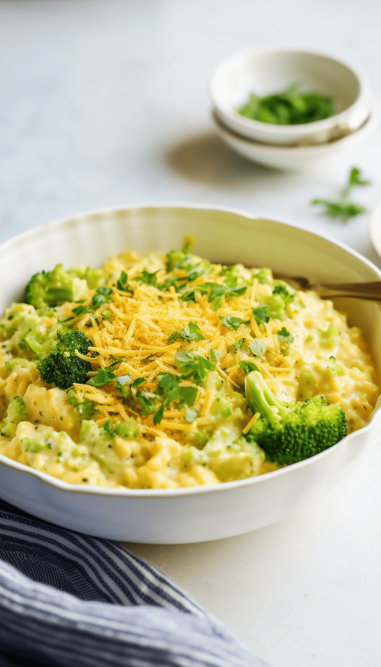 Easy 6-Ingredient Crockpot Cheesy Broccoli Rice Casserole - Crafting a ...