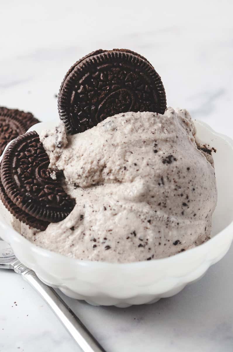Ninja Creami Cookies and Cream Ice Cream Oreo Cookie Recipe - Crafting ...